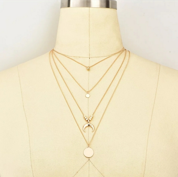 Fashion Jewelry | Jewelry | Beautiful Delicate Multi Layer Necklace ...